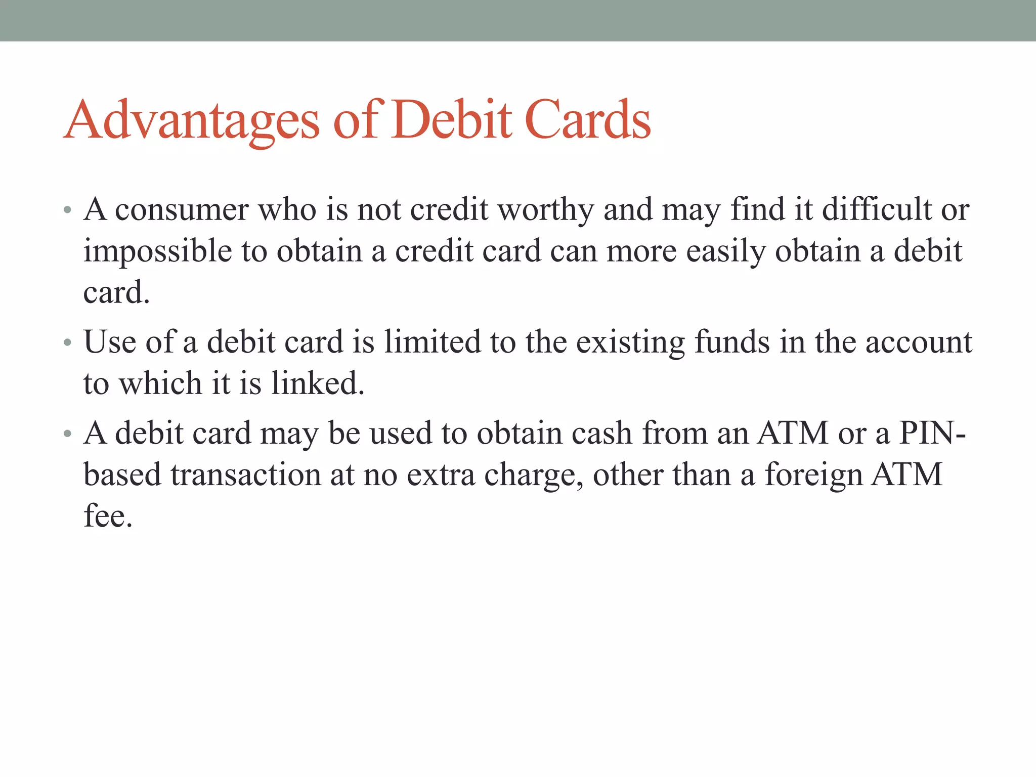 Debit & Credit cards | PPT