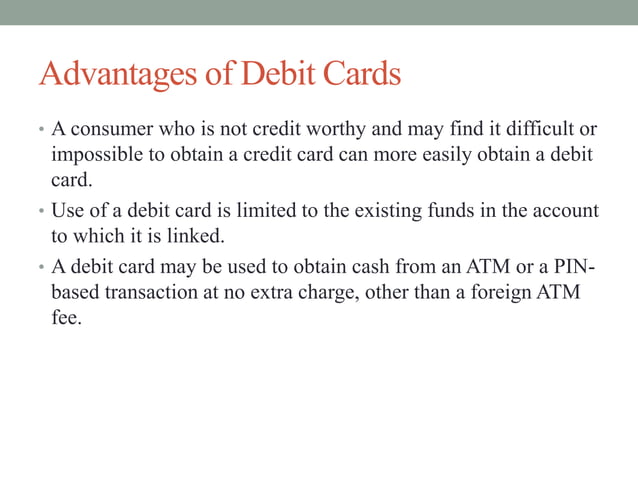 Debit & Credit cards | PPT