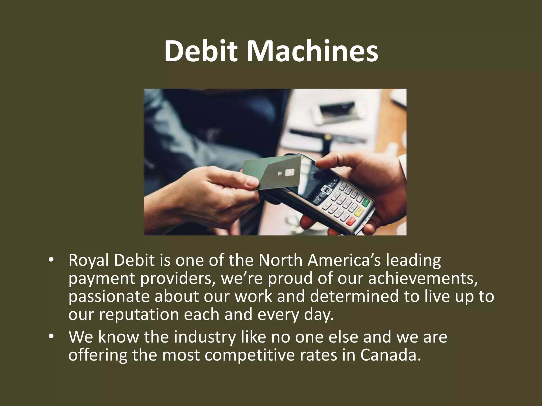 Debit Machines | PPTX