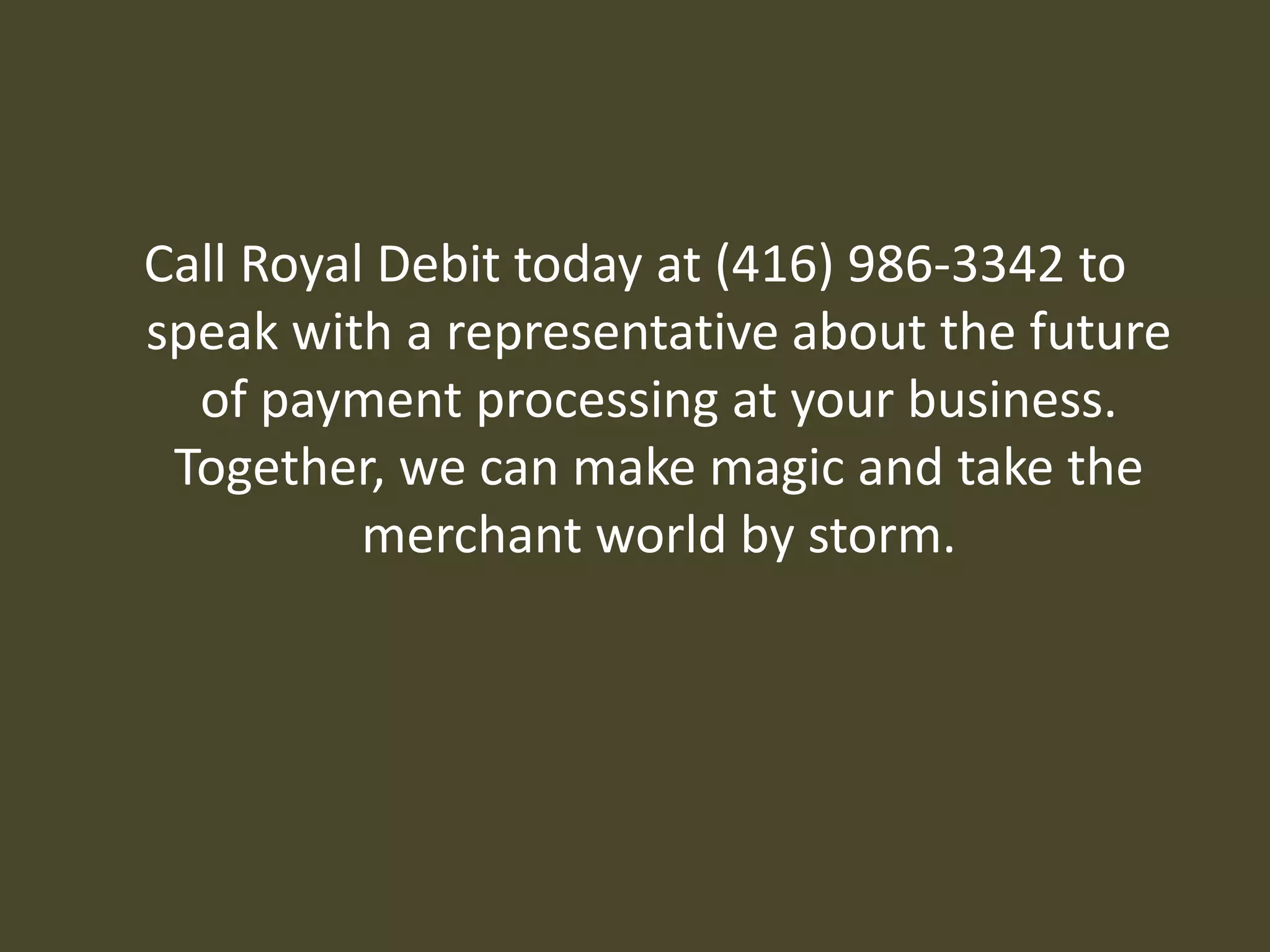 Debit Machines | PPTX