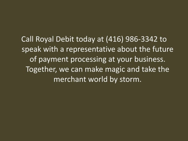 Debit Machines | PPTX