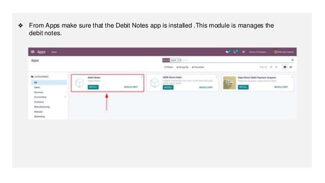 Odoo 15 Debit Note - Odoo Slides | PPTX