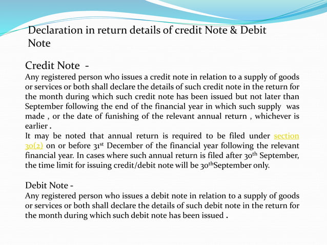 Debit note & credit note.pptx | Personal Taxes | Personal Finance