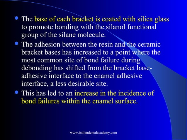 Debonding techniques and enamel fracture patterns /certified fixed ...
