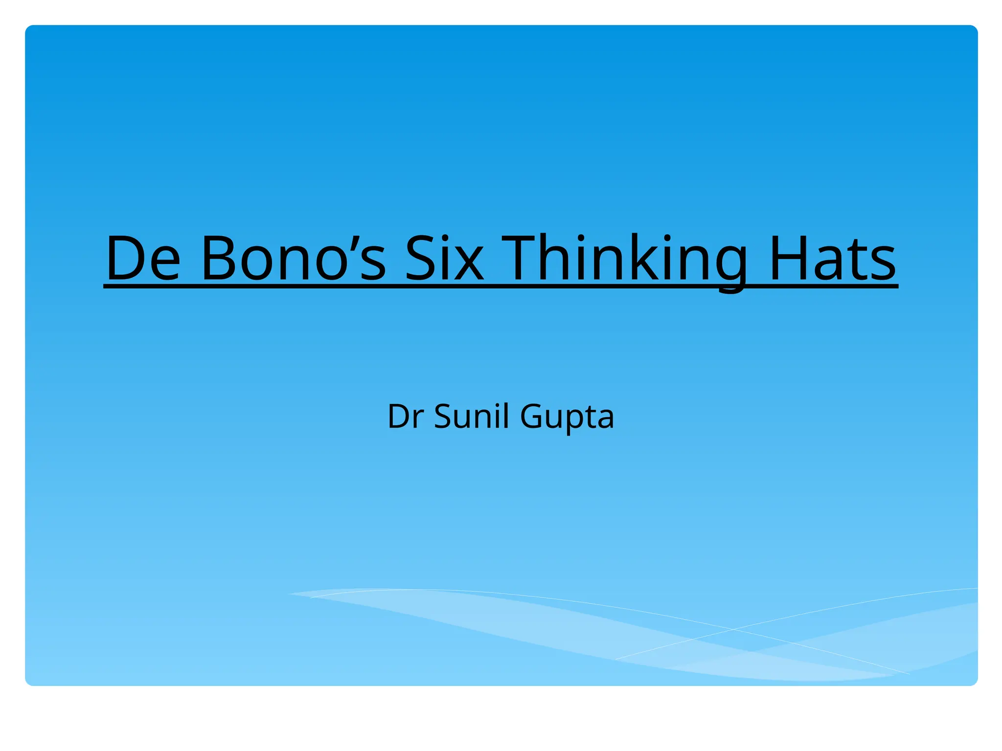de Bonos six thinking hats5444444444.ppt