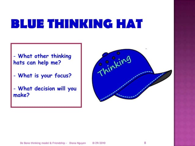 De Bono thinking model & friendship | PPSX