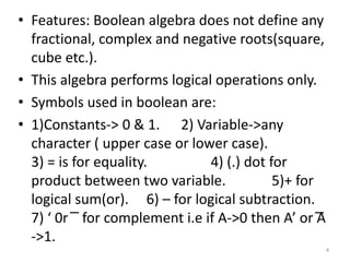 De boolean algebra | PPT