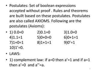 De boolean algebra | PPT