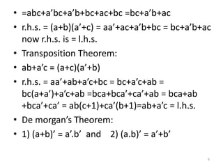 De boolean algebra | PPT