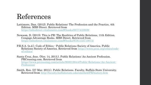 Public Relations History | PPTX