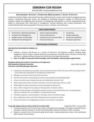 Deborah cox roush resume | PDF