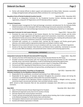 Deborah cox roush resume | PDF