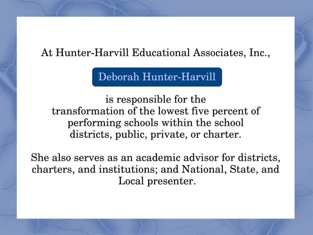 Deborah Hunter-Harvill | PPT