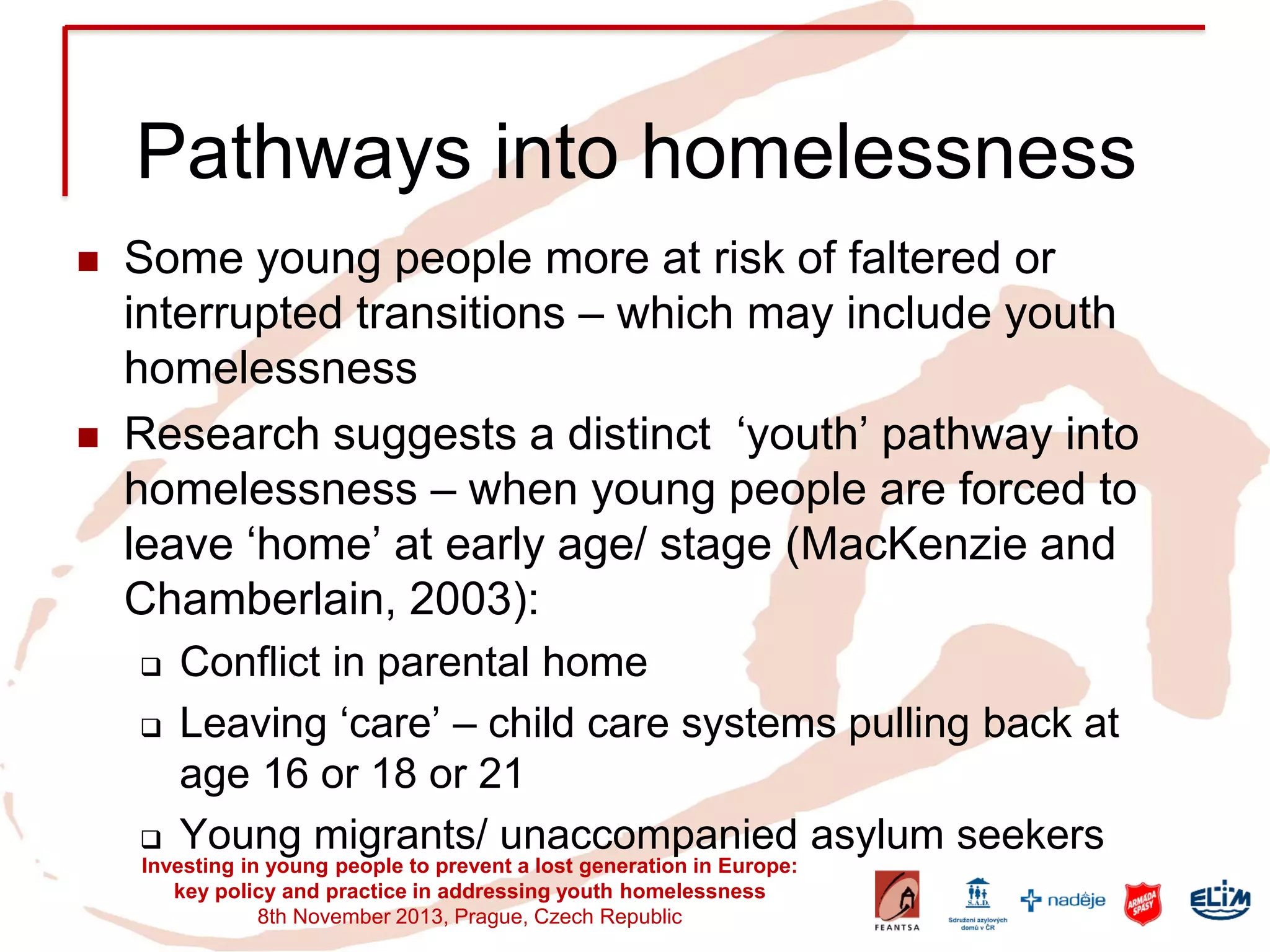 A research perspective on causes and triggers of youth homelessness ...