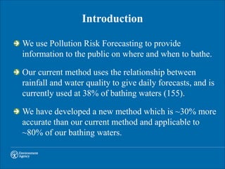 Developments in pollution risk forecasting at the Environment Agency ...