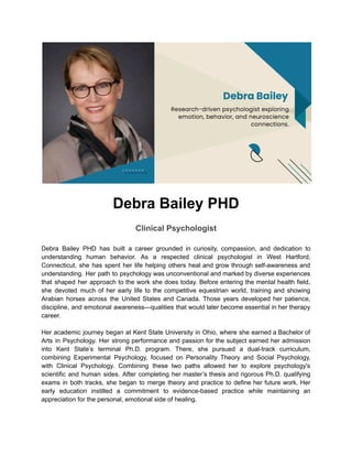 Debra Bailey PHD connects science and compassion in psychotherapy.pdf