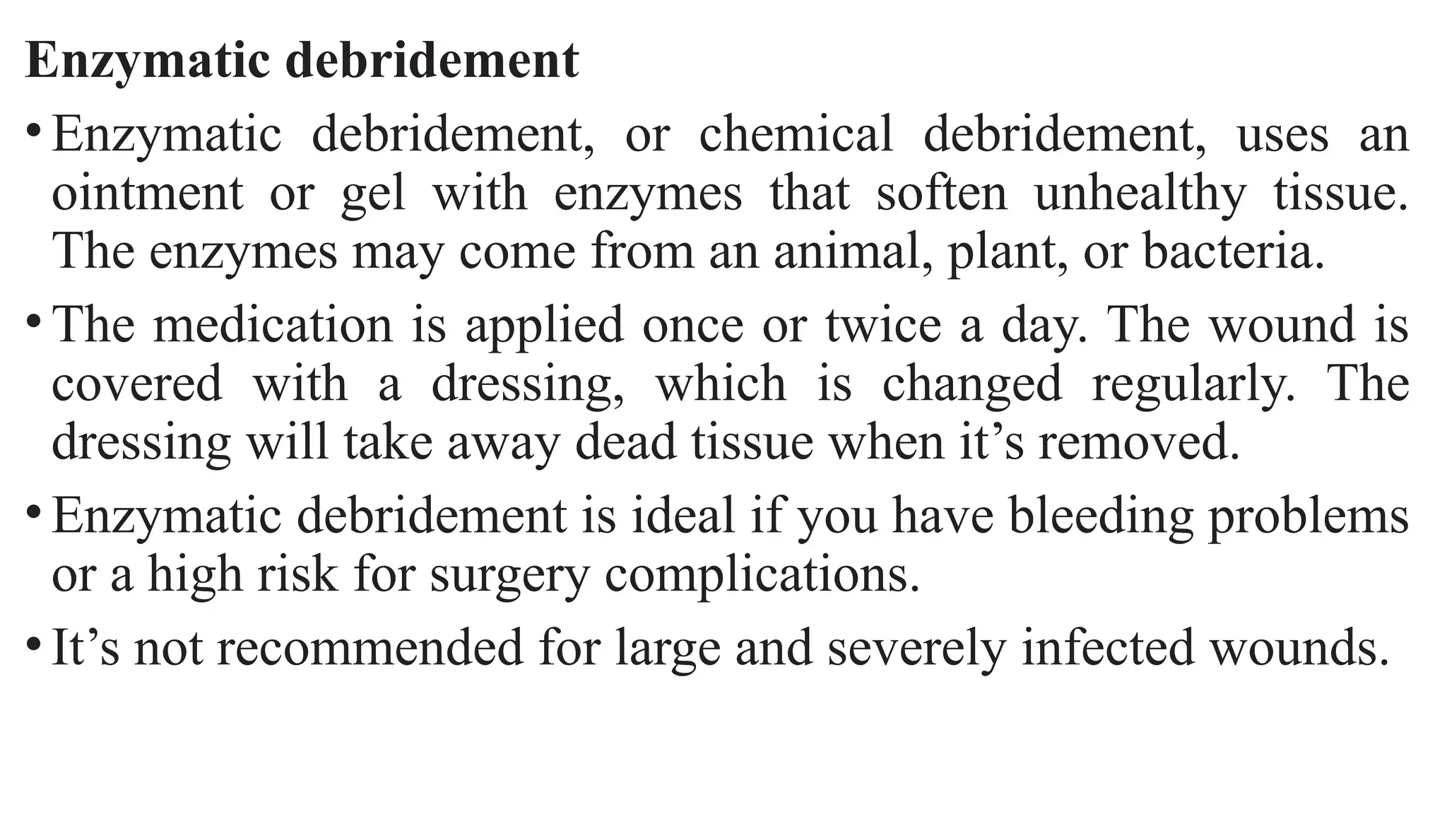 Debridement in surgical nursing / surgery.pptx