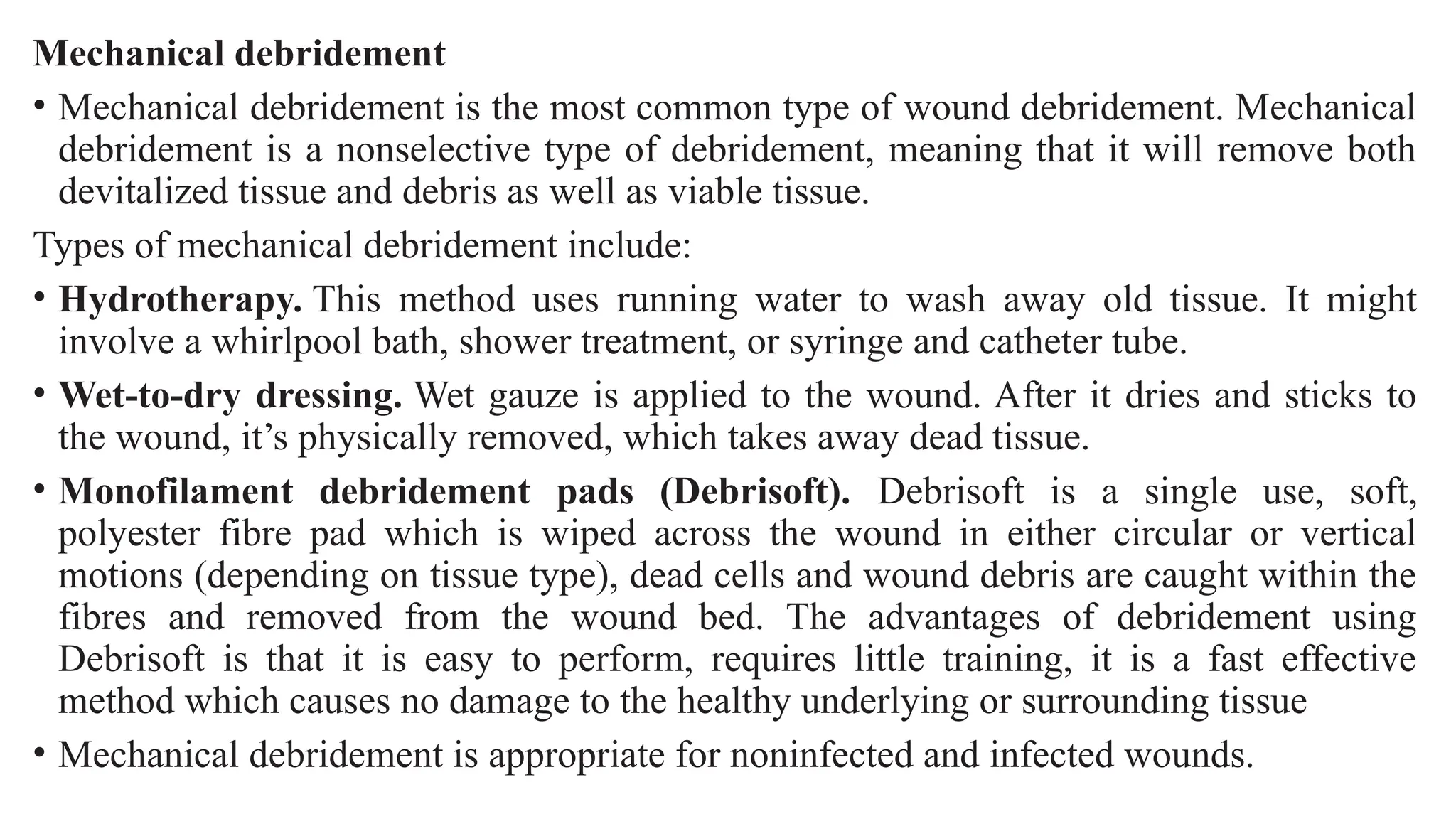 Debridement in surgical nursing / surgery.pptx