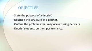 Debrief | PPTX