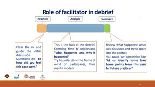 Debriefing.pptx is for the education purpose . | PPTX