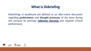 Debriefing.pptx is for the education purpose . | PPTX