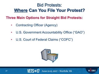 Debriefing and Bid Protests | PPTX