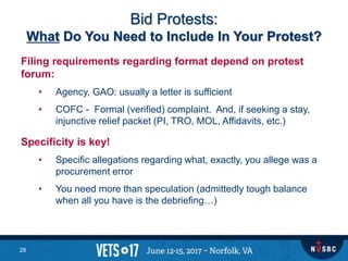 Debriefing and Bid Protests | PPTX