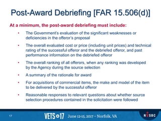 Debriefing and Bid Protests | PPT