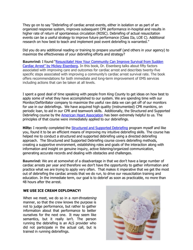 Debriefing and Cardiac Arrest Quality Improvement | PDF | First Aid ...