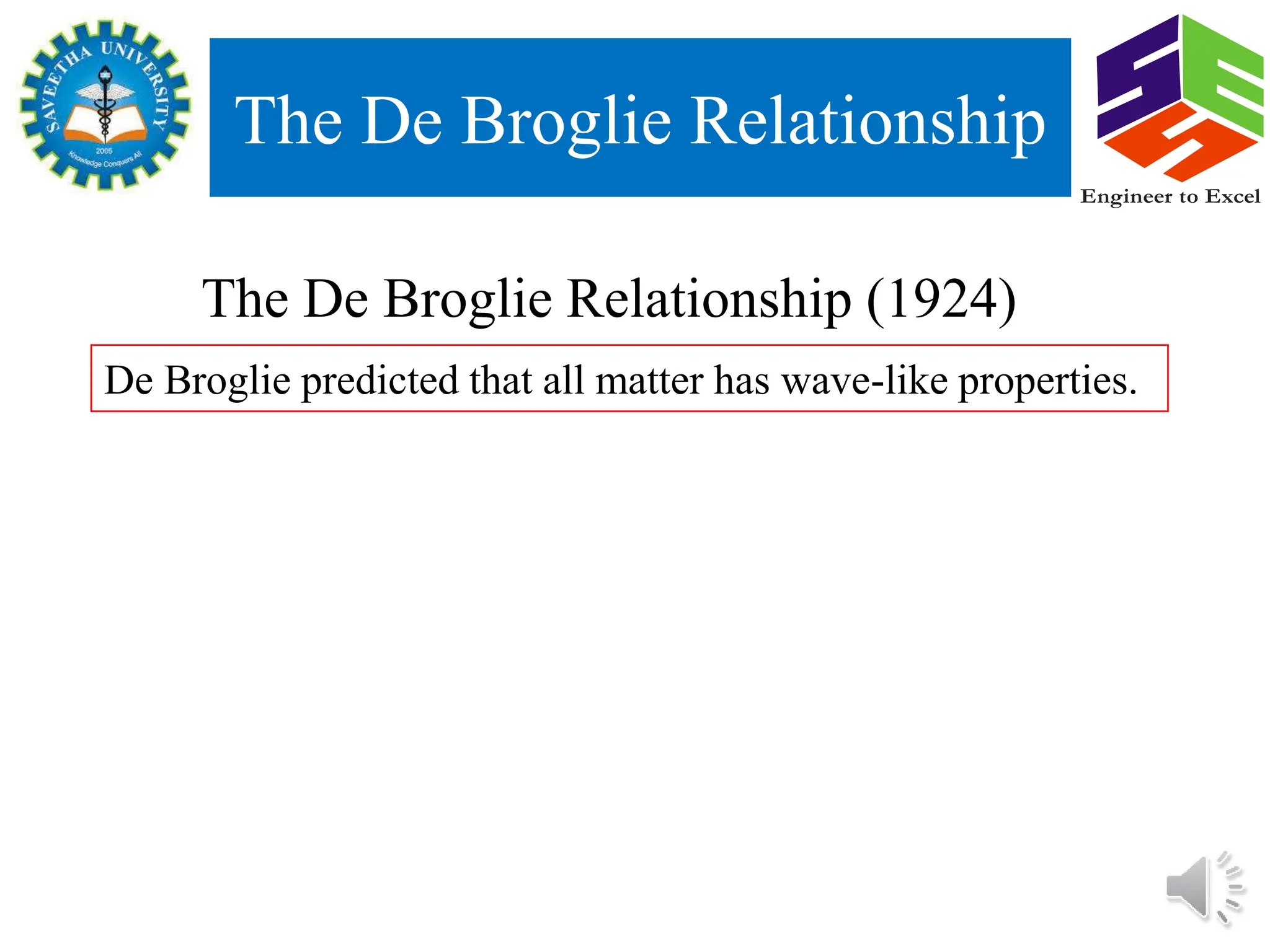 De Broglie Relationship De Broglie Relationship | PPTX | Physics | Science