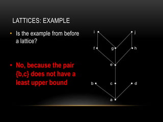 Lattices AND Hasse Diagrams | PPTX