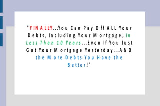 Debt Reduction Plan | ODP