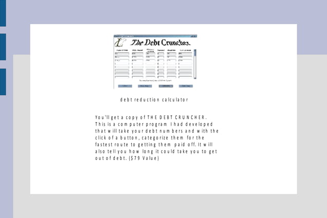 Debt Reduction Plan | ODP