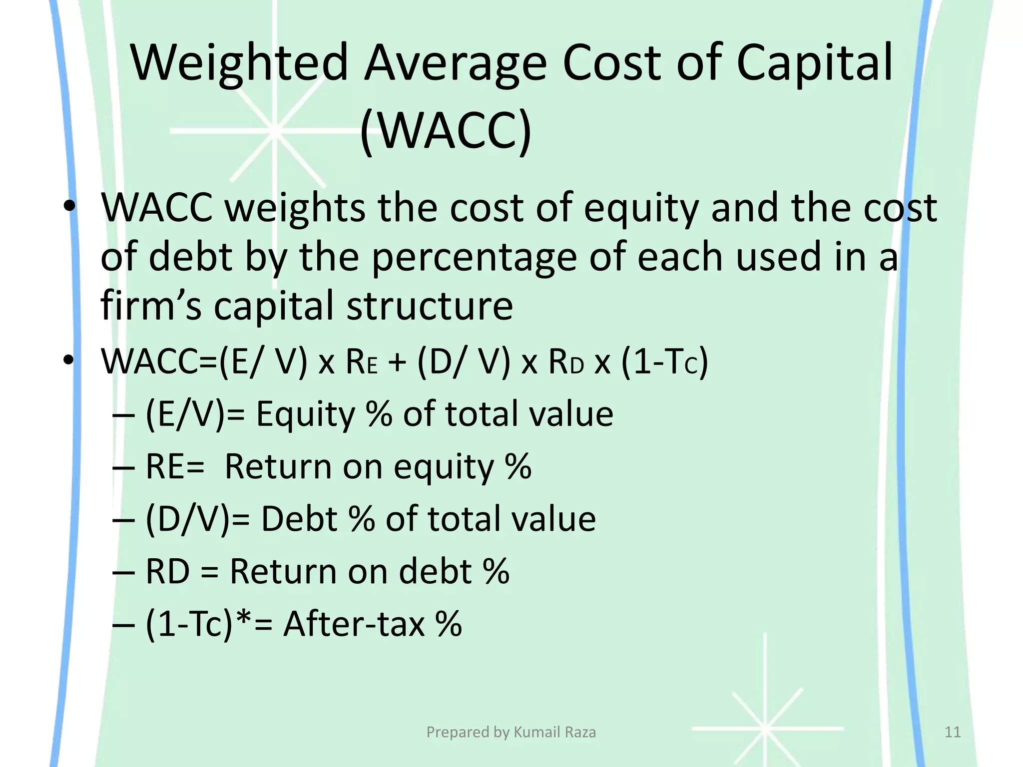 Debt and equity financing | PPTX