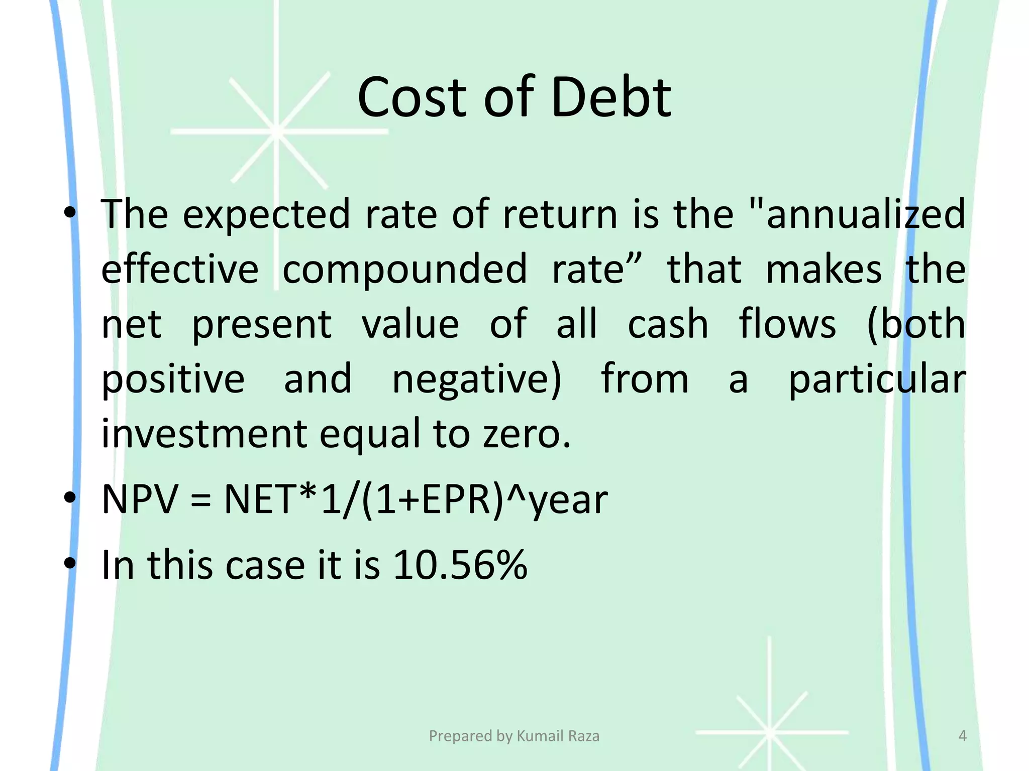 Debt and equity financing | PPTX