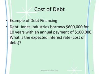 Debt and equity financing | PPTX
