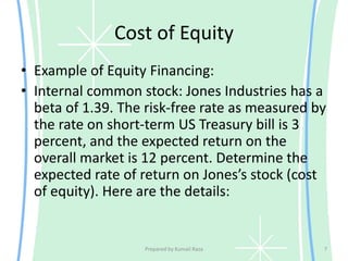 Debt and equity financing | PPTX | Stocks and Bonds | Personal Investing