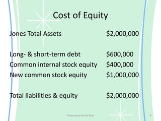 Debt and equity financing | PPTX