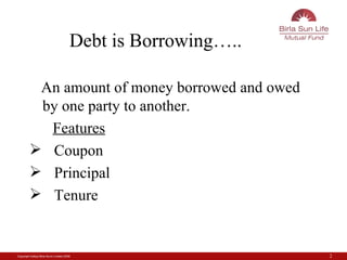 BASIC KNOWLEDGE ABOUT DEBT | PPT