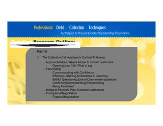 Debt collection skills & techniques | PDF