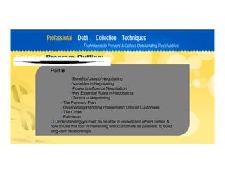 Debt collection skills & techniques | PDF