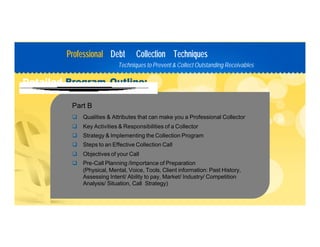 Debt collection skills & techniques | PDF