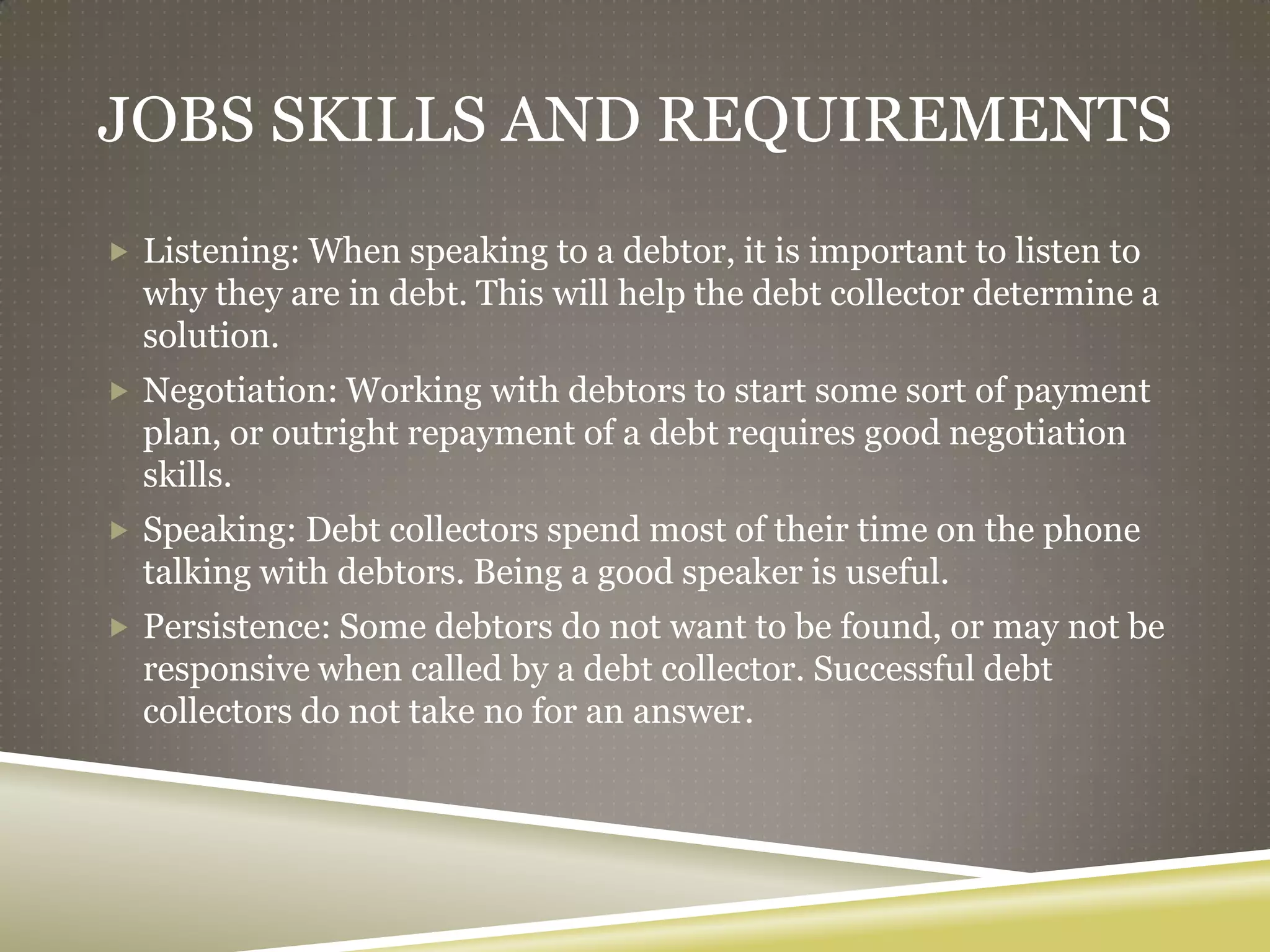 Debt collector | PPTX