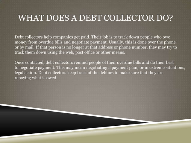 Debt collector | PPTX | Debt Factoring & Invoice Discounting | Business ...