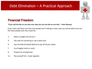 Eliminate Your Debt Forever! | PPT