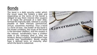 Debt instruments | PPTX