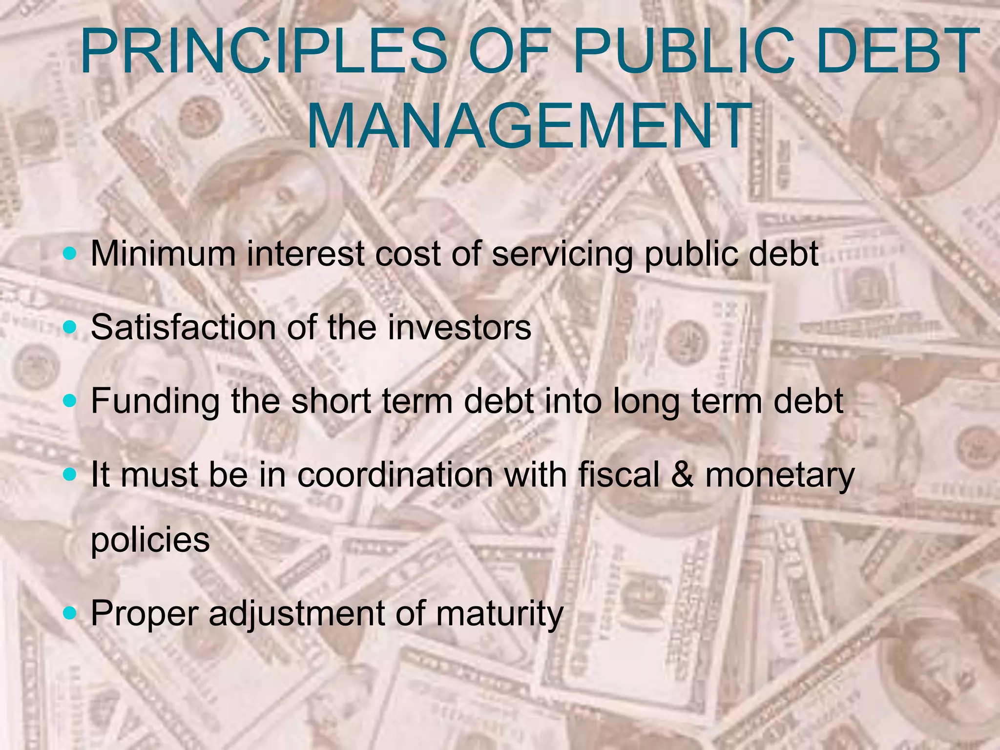 Debt management | PPTX