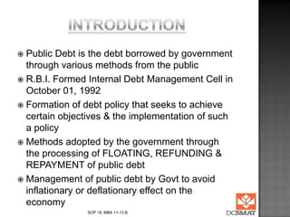 Debt Management | PPTX