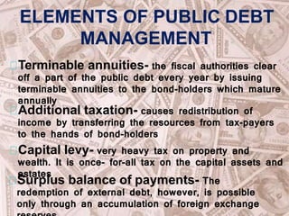 DEBT MANAGMENT | PPTX