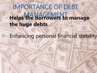 DEBT MANAGMENT | PPTX